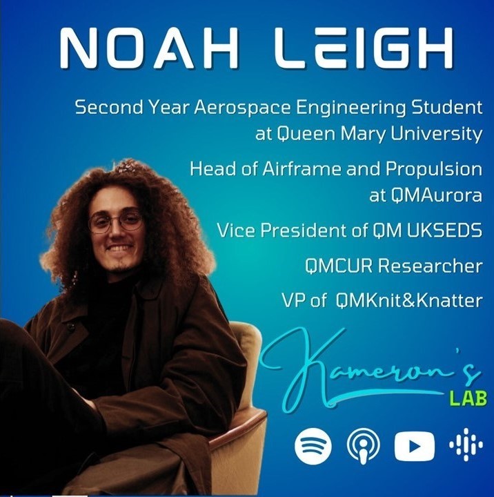 Mr Noah Leigh features in a Kameron's Lab Dive In podcast: Queen Mary ...